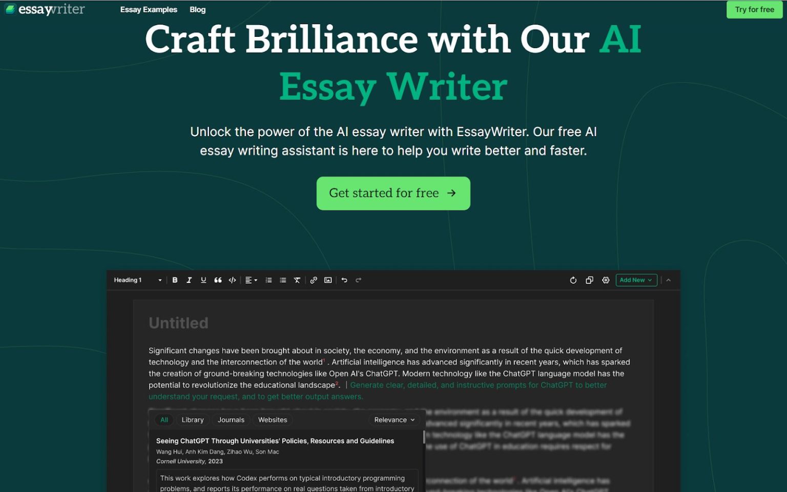 Essay Writer Review: Free & Reliable AI Essay Tool - InShot Spot